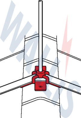 Air Rod Ridge Saddles - Lightning Protection - AN Wallis