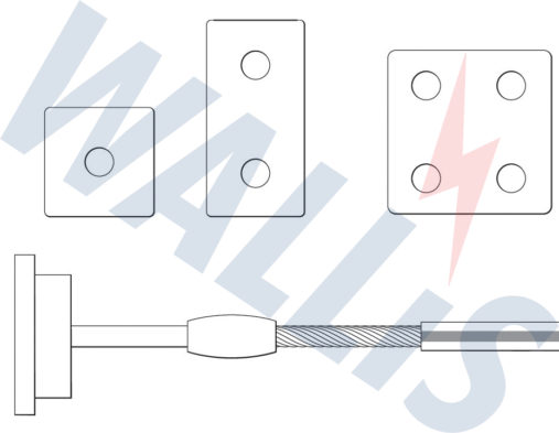 Earth Bonding Points with Pre-welded Tails - Earthing - AN Wallis