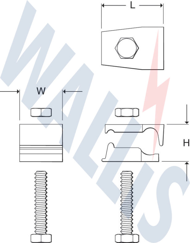 Tower Earth Clamps - Earthing - AN Wallis