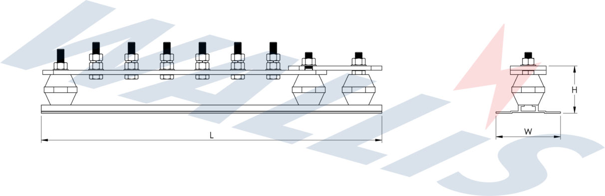 Earth Bars with Single Disconnecting Link - Earth Bars, Earthing - AN ...