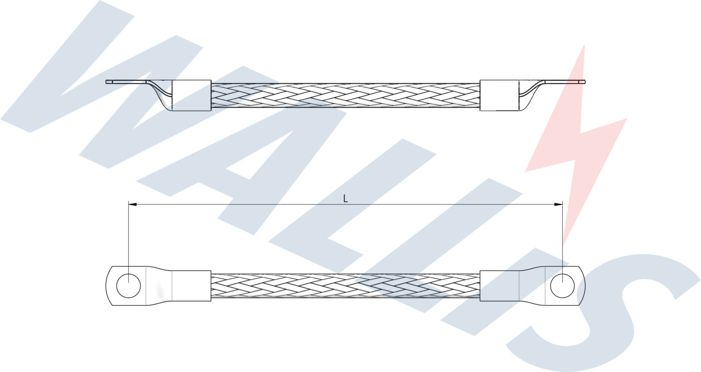 Flexible Circular Copper Braid Bonds - Earthing - AN Wallis