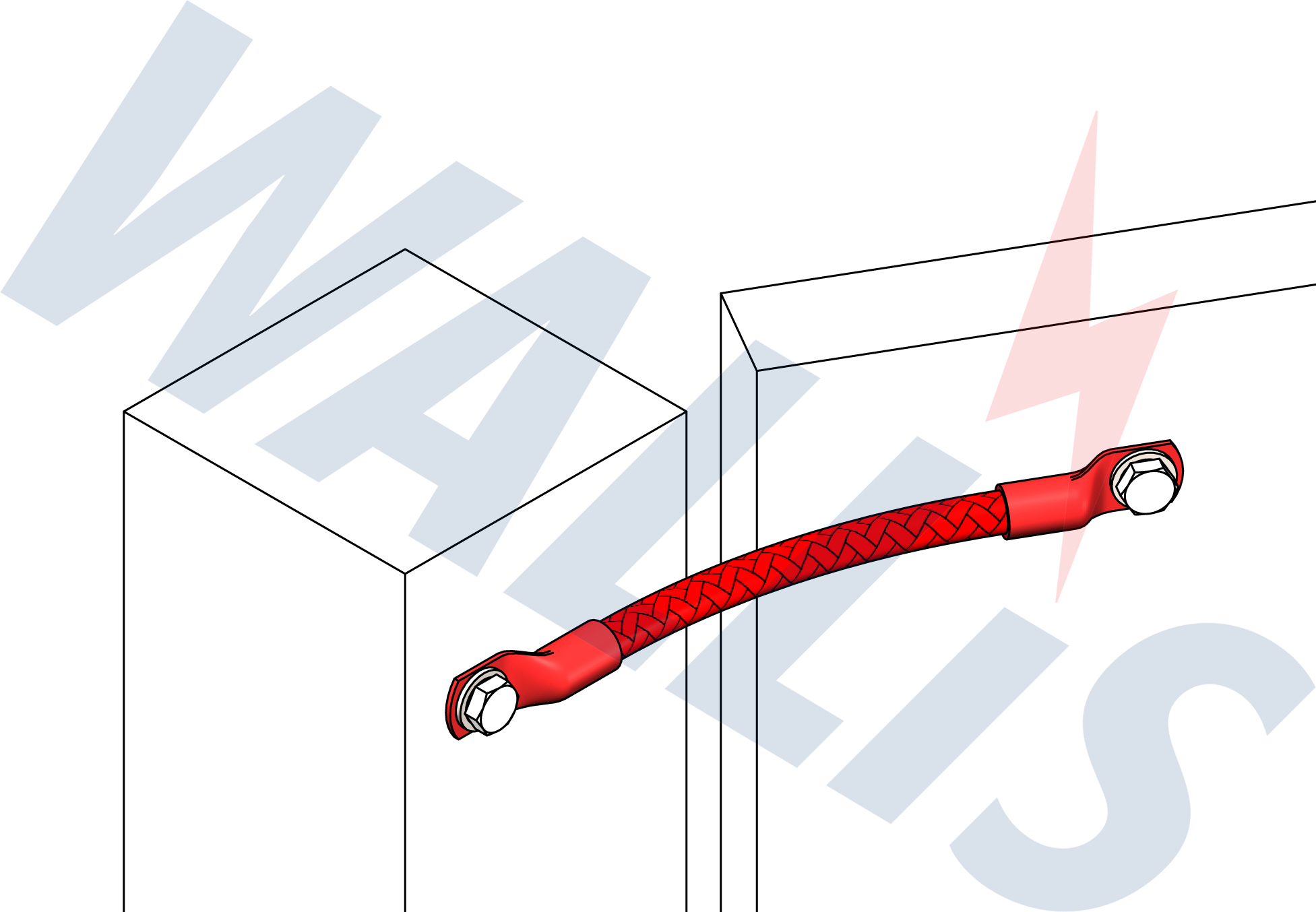 Tinned Flexible Circular Copper Braid Bonds - Earthing - AN Wallis