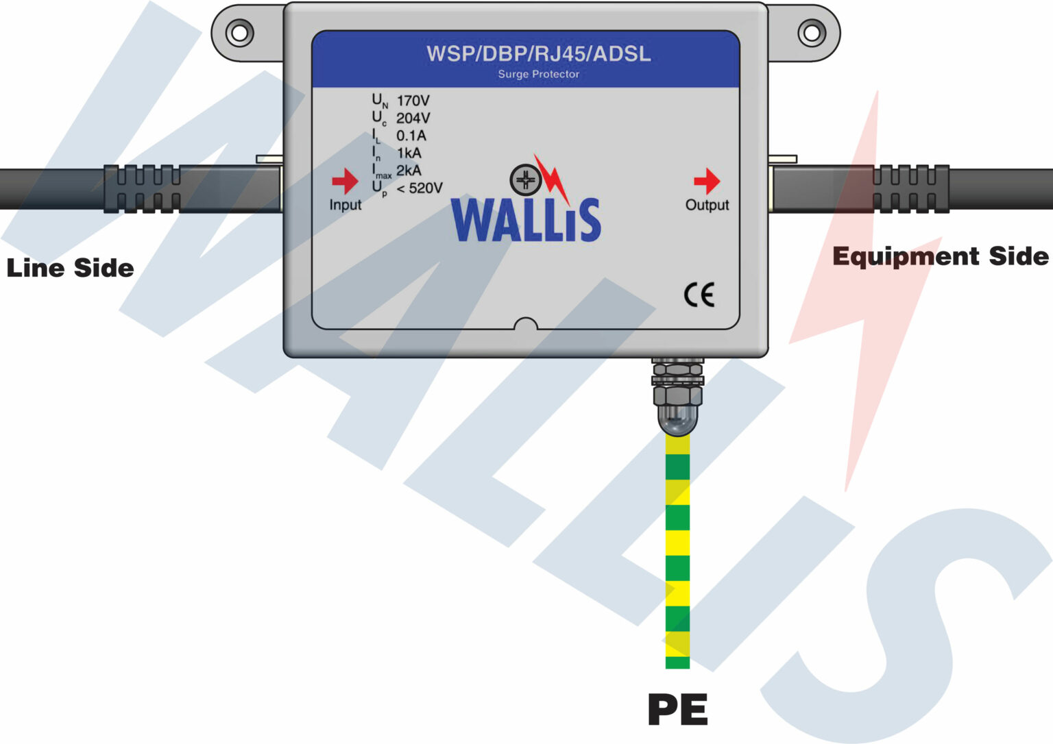 WSP-DBP/RJ45/ADSL - Data Line Protection - AN Wallis