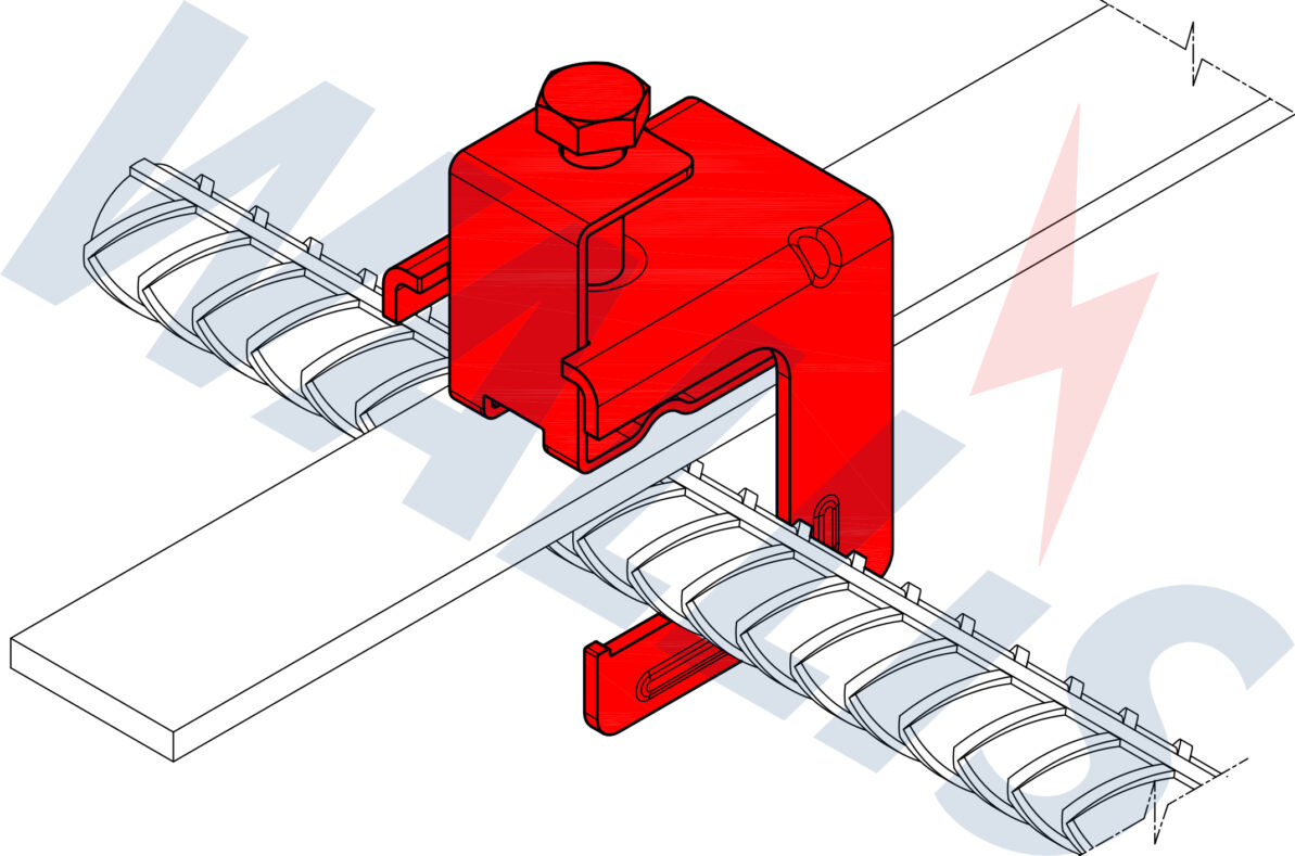 Rebar to Tape Clamps - Earthing, Rebar Clamps - AN Wallis