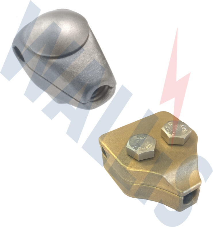 'T' Connector Clamps - Lightning Protection - AN Wallis