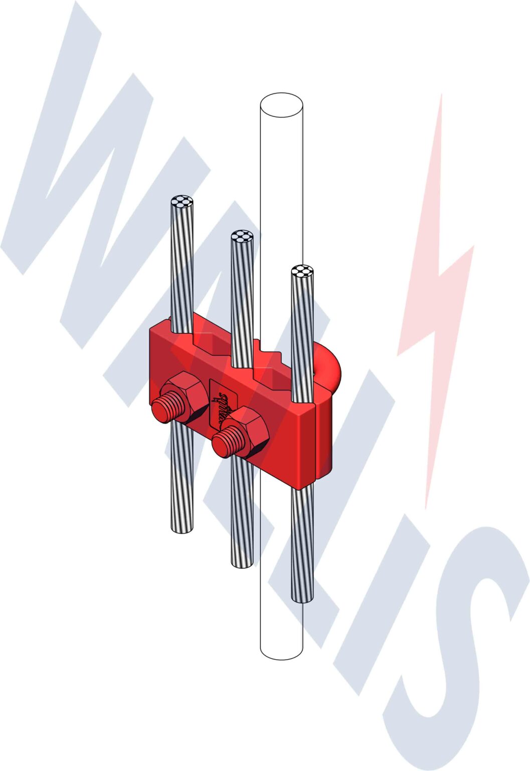 3-Way 'U' Bolt Clamp - 'U' Bolt Clamps, Earthing, Earthing Clamps ...